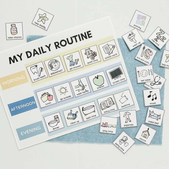 Daily Routine Chart Montessori Chore Chart | Etsy Schweiz