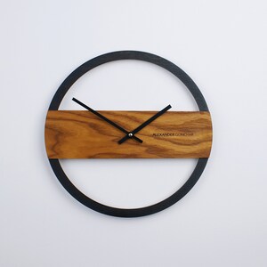 Personalized Wall Clock EXOTIC Wood Silent Custom Kitchen - Etsy
