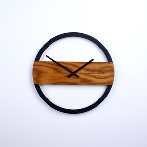 Personalized Wall Clock EXOTIC Wood Silent Custom Kitchen - Etsy
