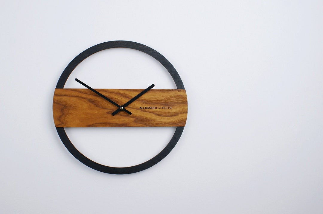 Personalized Wall Clock EXOTIC Wood Silent Custom Kitchen - Etsy