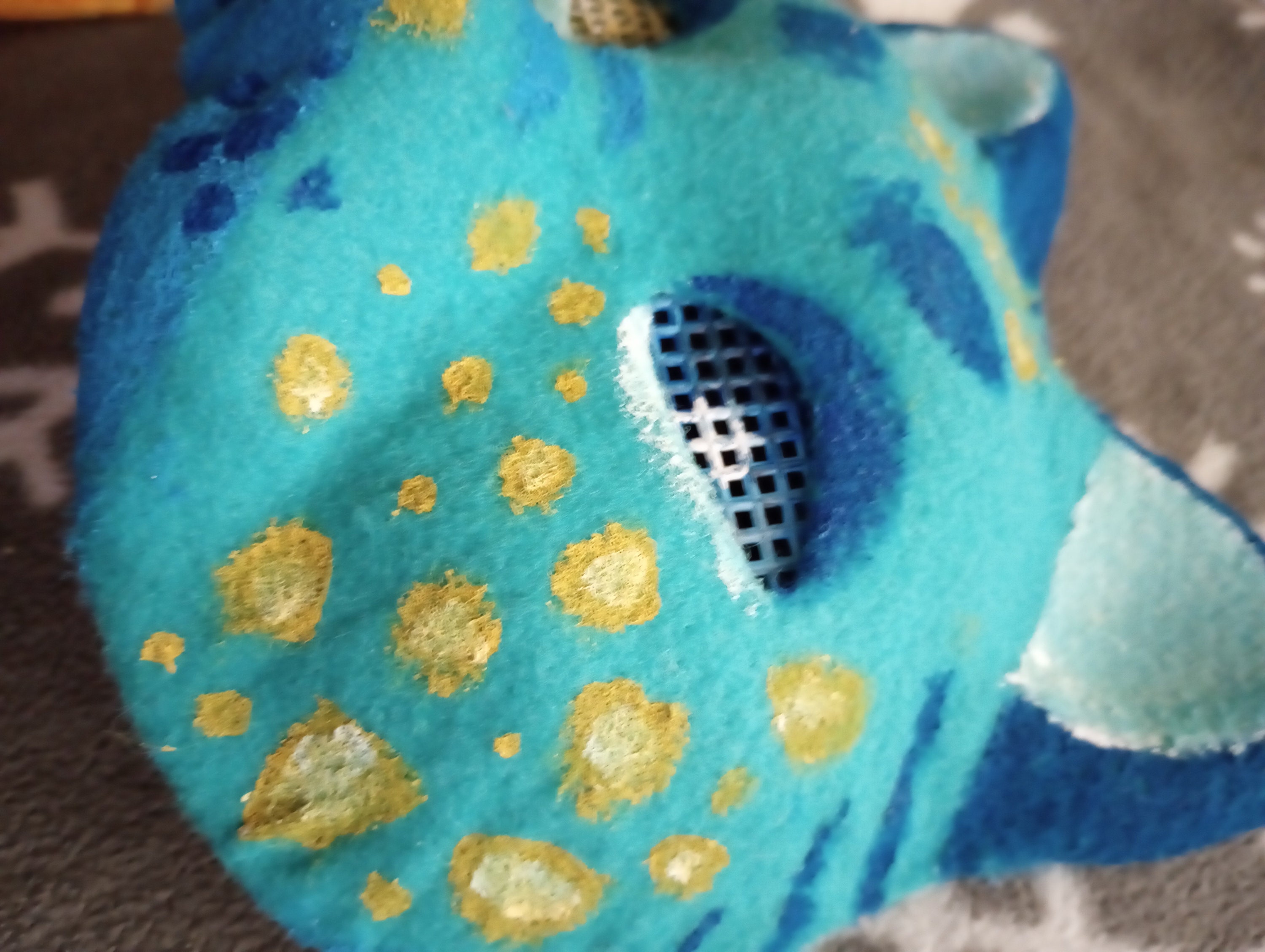 Neon Blue Leopard Cat Mask Therian Costume - Etsy