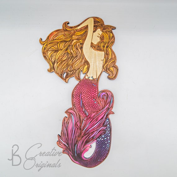 Mermaid decor / Wall Art Mermaid art Mermaid Gifts Patio | Etsy