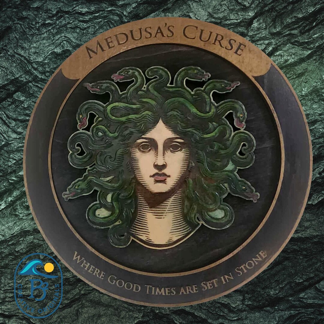 Medusa Tavern Sign – Mythology Pub Sign, Medieval Bar Décor, Dnd ...