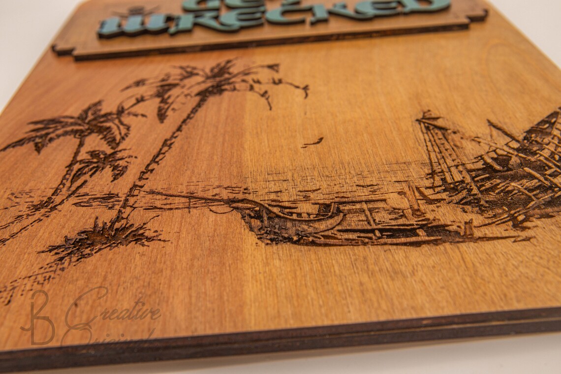 Pirate Decor / Wall Art Patio Sign Shipwreck Pirate. | Etsy