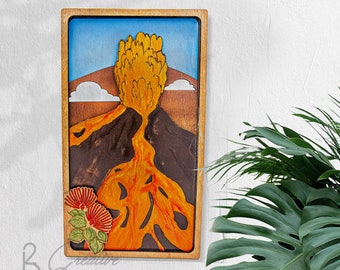 Hawaiian Volcano Art - Etsy