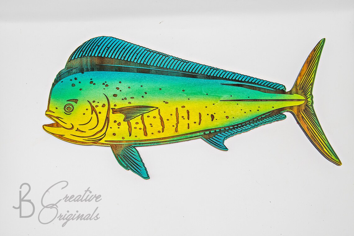 Handmade Sea Life Decor / Wall Art Mahi Mahi Fish Art Fish - Etsy