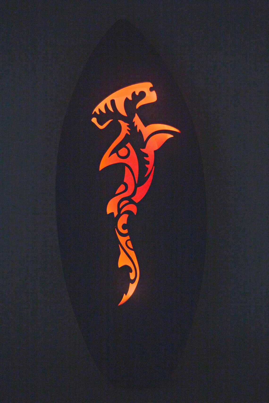 Lighted Wall Decor Hammerhead Shark Surfboard LED Wall Art | Etsy
