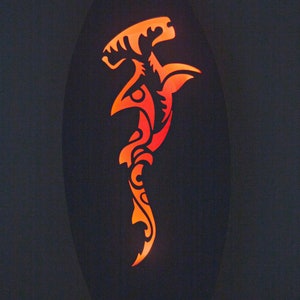 Lighted Wall Decor Hammerhead Shark Surfboard LED Wall Art - Etsy
