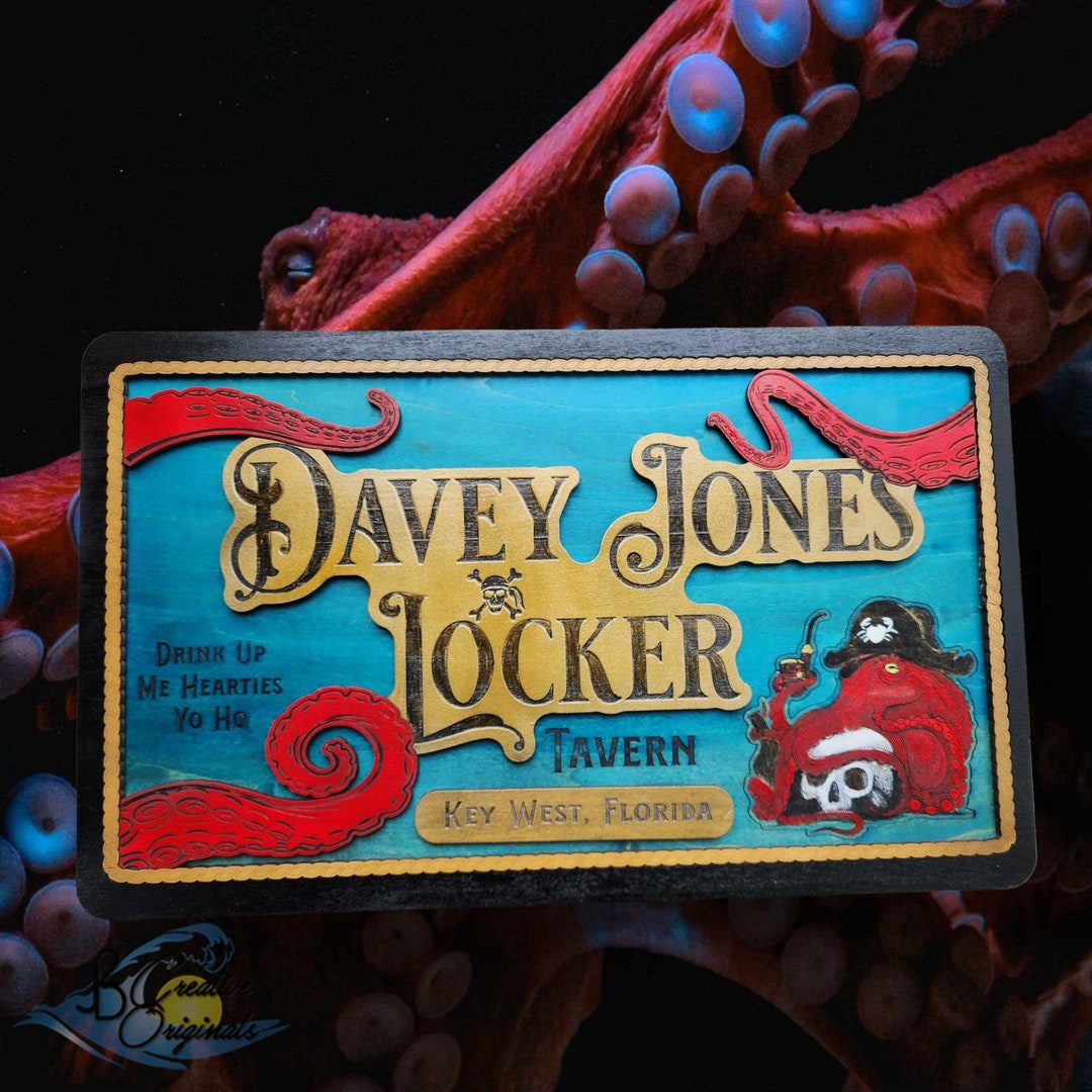 Davey Jones Locker, Tavern, Pub Sign, Personalized Bar Sign, Pirate ...