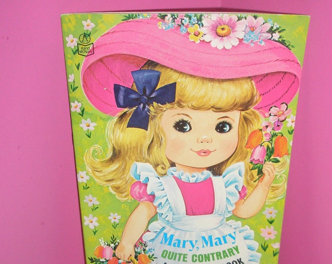 Vintage 1972 MARY MARY QUITE Contrary Paper Doll Book / 13-inch Paper ...