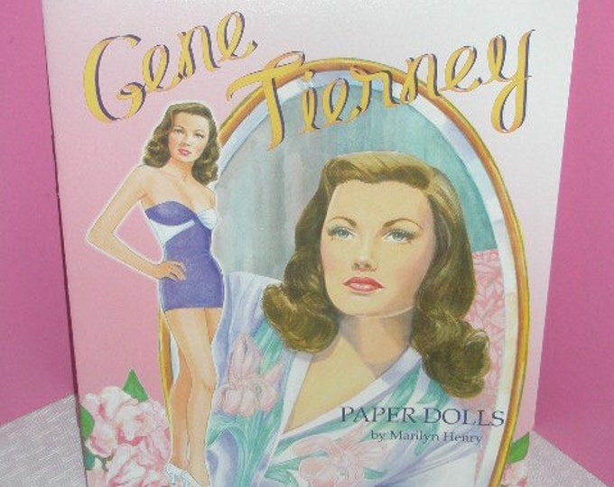 2016 GENE TIERNEY Paper Doll Book by Illustrator of the Stars Marilyn ...