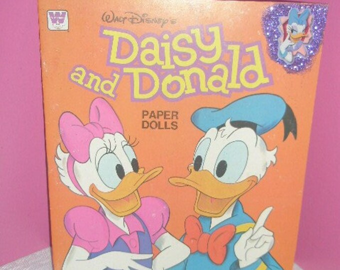 Vintage 1978 DAISY and DONALD DUCK Paper Dolls Cute Pre-cut Fashion ...