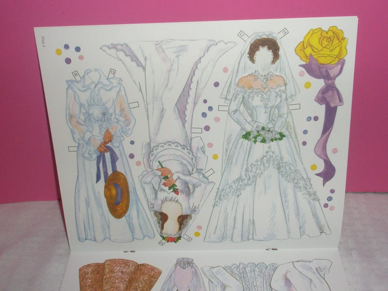 2017 HOLLYWOOD Gets MARRIED Paper Doll Book by David Wolfe / 4 Paper ...