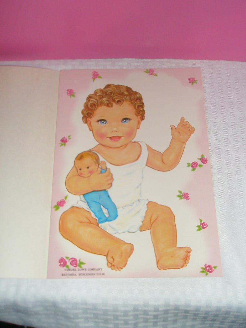 Vintage 1974 BABY SISTER a 10 Inch Doll Paper Doll Book to Dress and ...