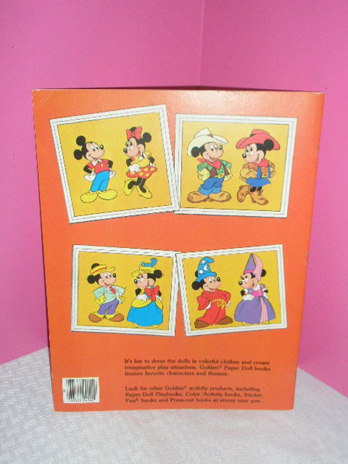 Vintage 1983 Disney’s MICKEY & MINNIE Paper Doll Book / Pre-cut ...