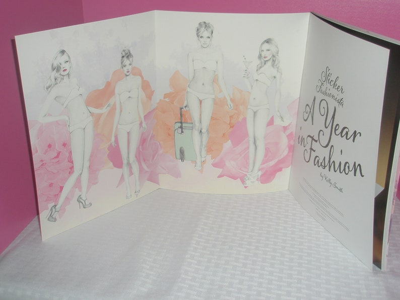 2013 STICKER FASHIONISTA A Year in Fashion Paper Doll / Sticker Book by ...