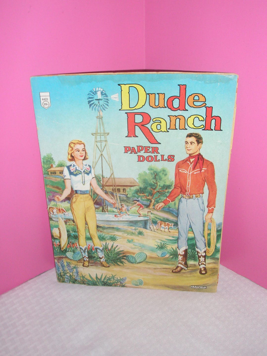 Vintage 1950’s DUDE RANCH Paper Doll Book by the Saalfield Publishing ...