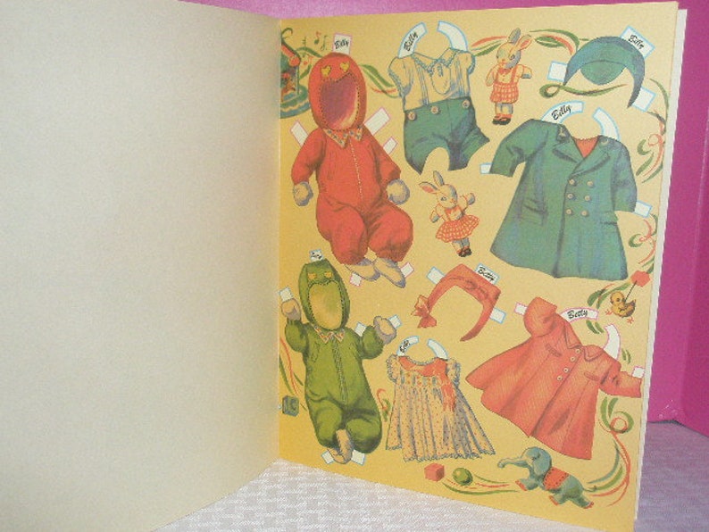 Vintage 1997 BABY LAND Paper Doll Book / Reproduction of the 1955 Baby ...