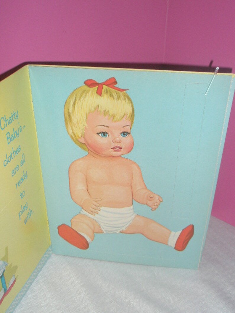 Vintage 1963 CHATTY BABY DOLL Paper Doll Book / 11.5 Inch Chatty Baby ...