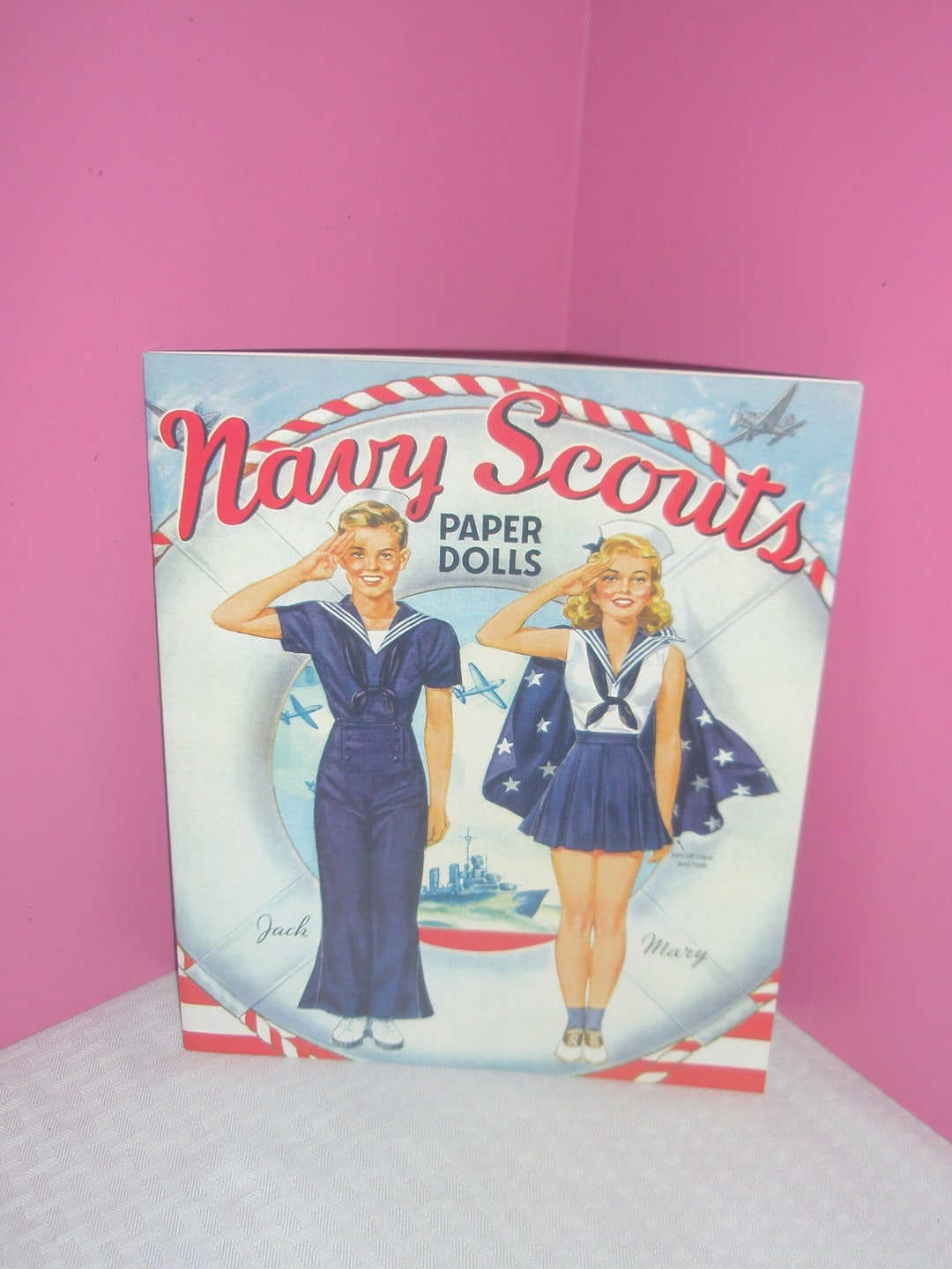 2006 NAVY SCOUTS Paper Doll Book / Reprint of the 1942 Navy Scouts ...