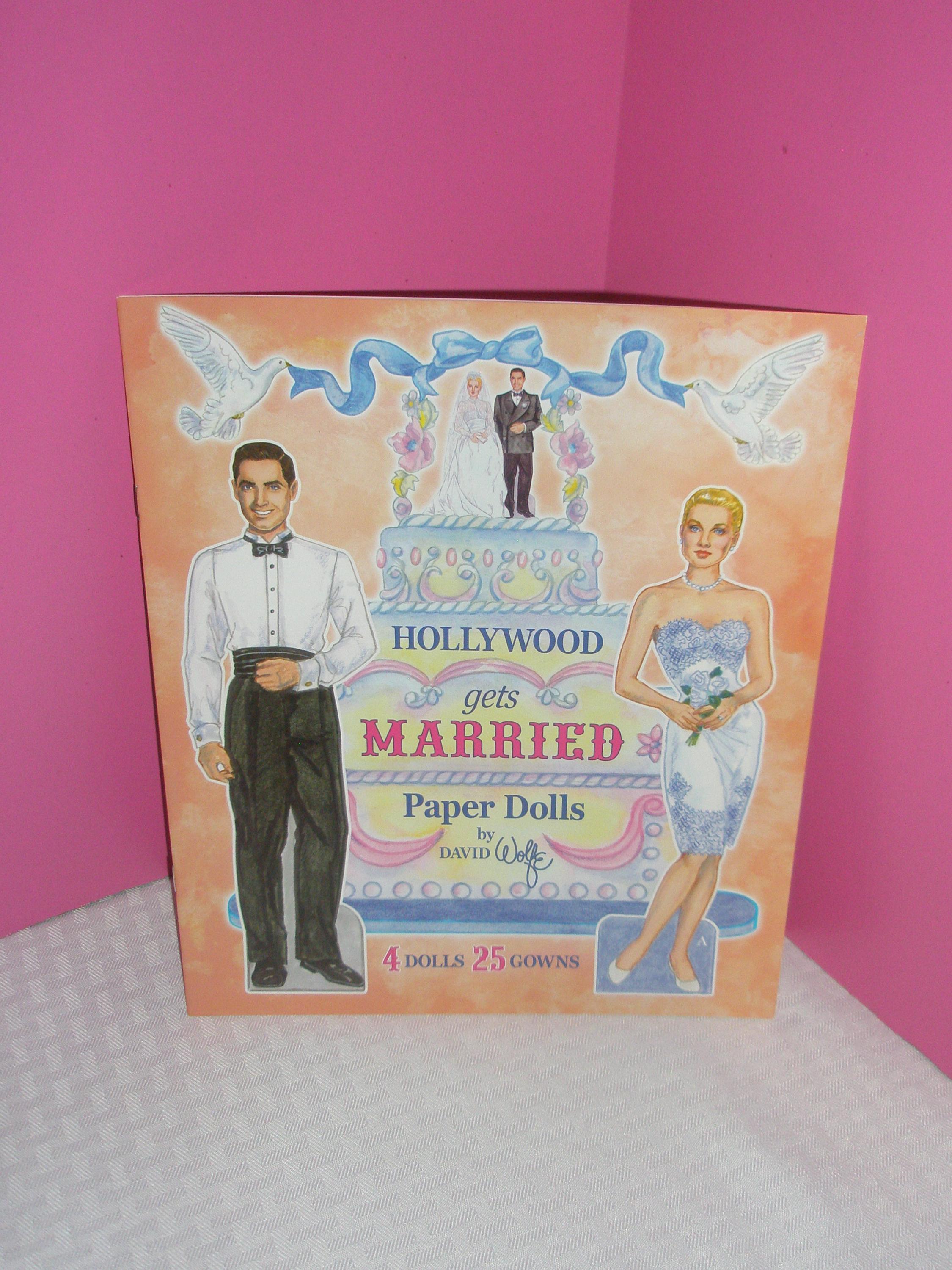2017 HOLLYWOOD Gets MARRIED Paper Doll Book by David Wolfe / 4 Paper ...