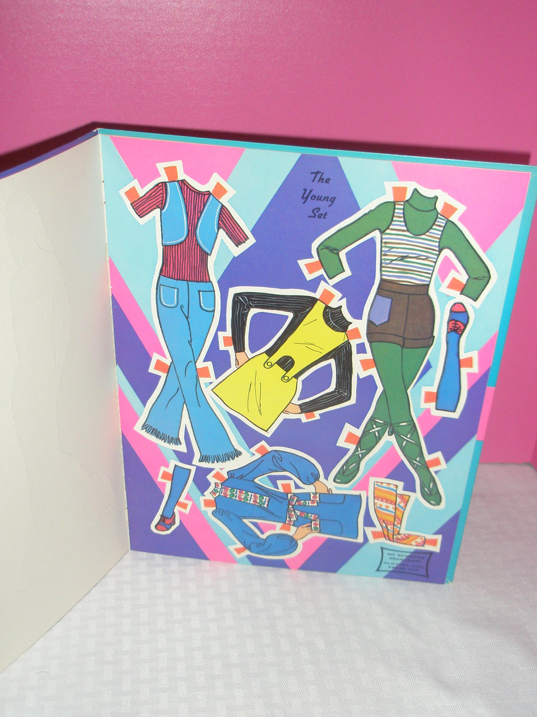 Vintage 1973 THE YOUNG SET Paper Doll Book / 3 Paper Dolls to Punch-out ...