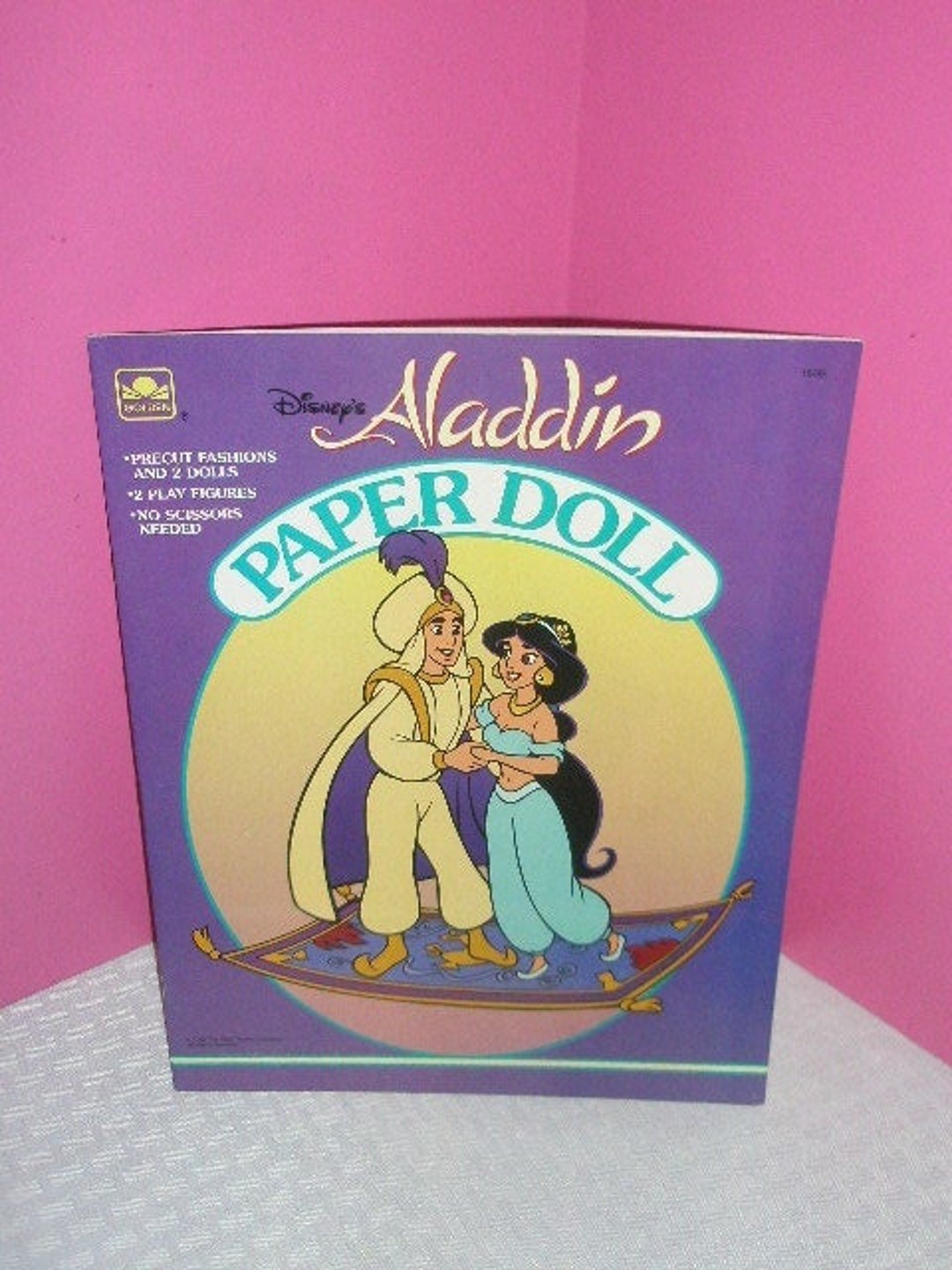 Vintage 1992 Disneys ALADDIN Paper Doll Book / Jasmine, Aladdin, the ...