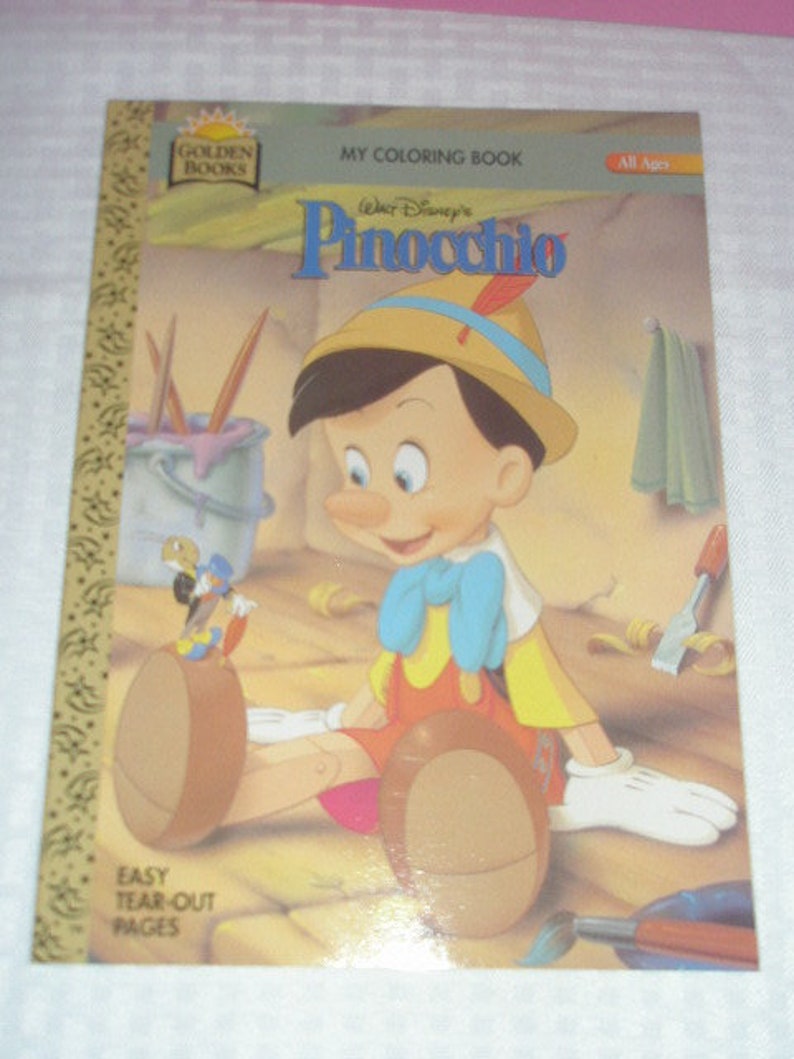 Vintage 1996 / 1997 Disney’s PINOCCHIO & PETER PAN Coloring Books by ...