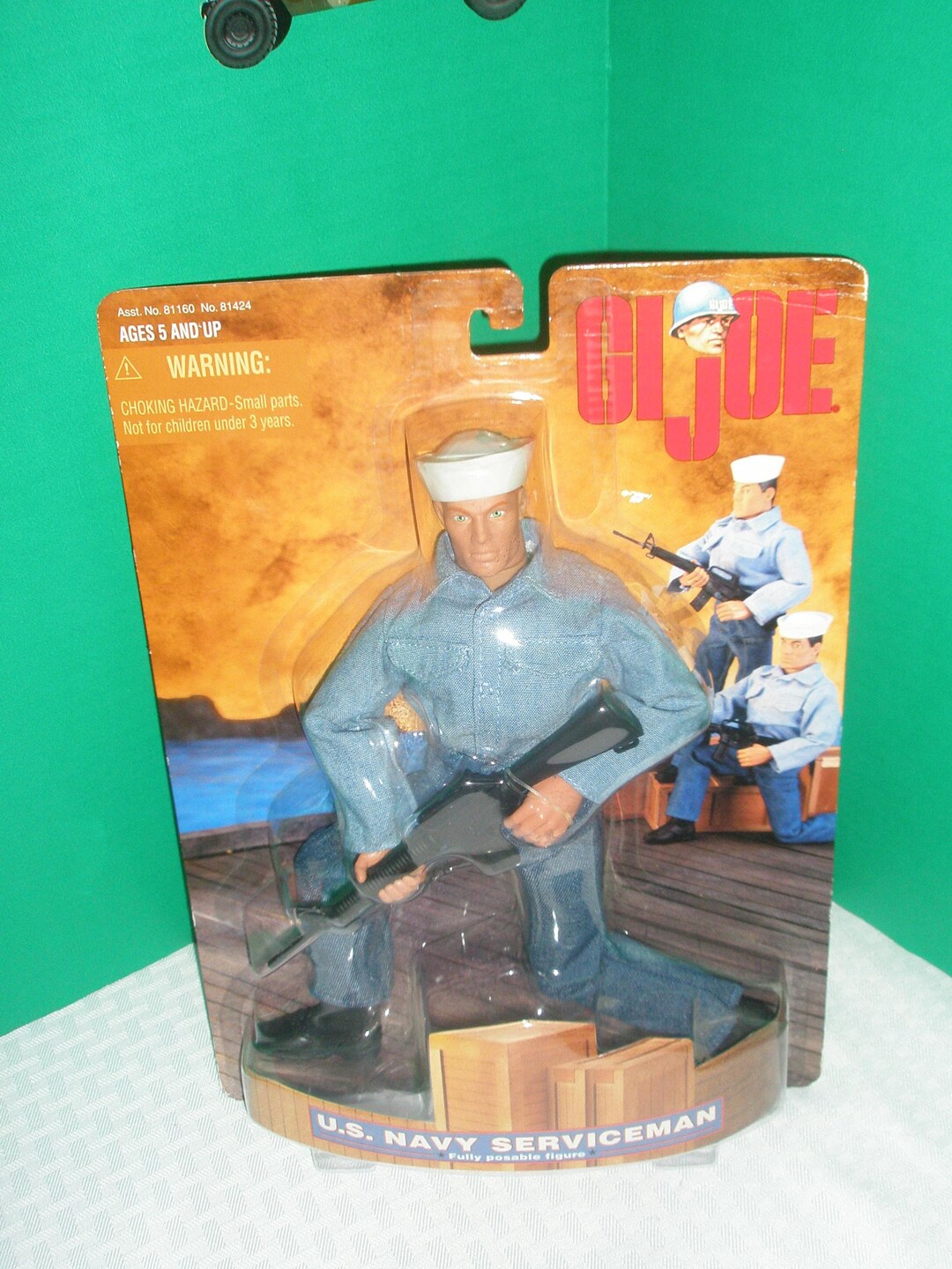 Vintage 1997 Kenner Co. GI JOE U.S. Navy Serviceman / Fully Posable ...