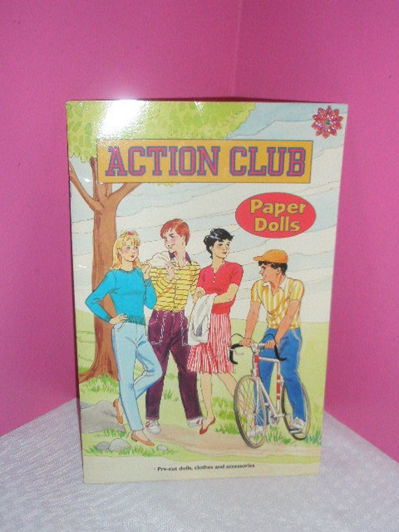 VINTAGE 1990 ACTION CLUB Paper Doll Book / 90's Teen - Etsy