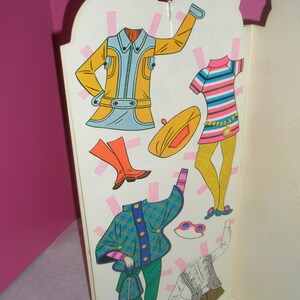 Vintage 1969 TINI TOT MODS Paper Dolls Paper Doll Book / 2 Paper Dolls ...