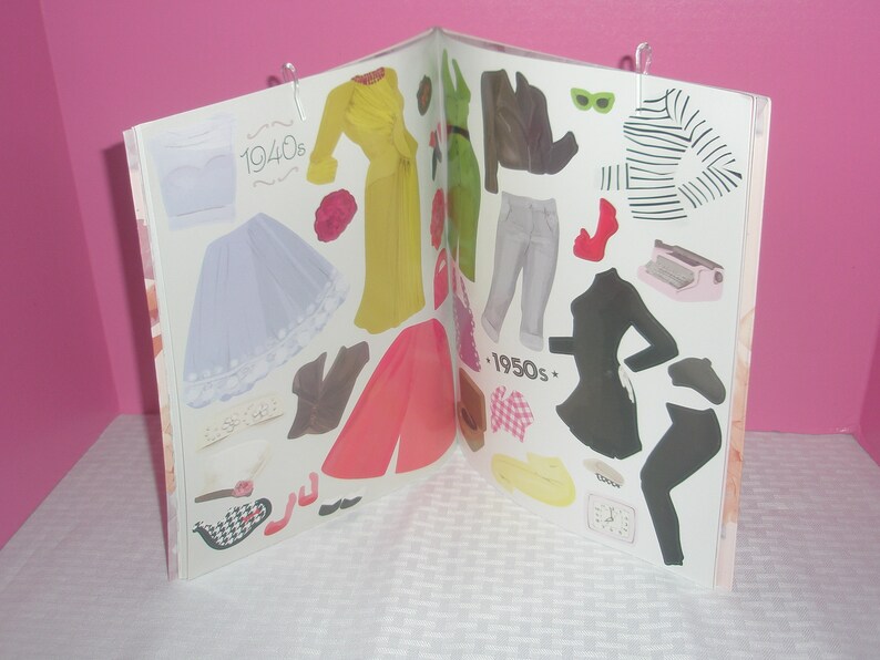 2013 STICKER FASHIONISTA Vintage Style Paper Doll / Sticker Book by ...