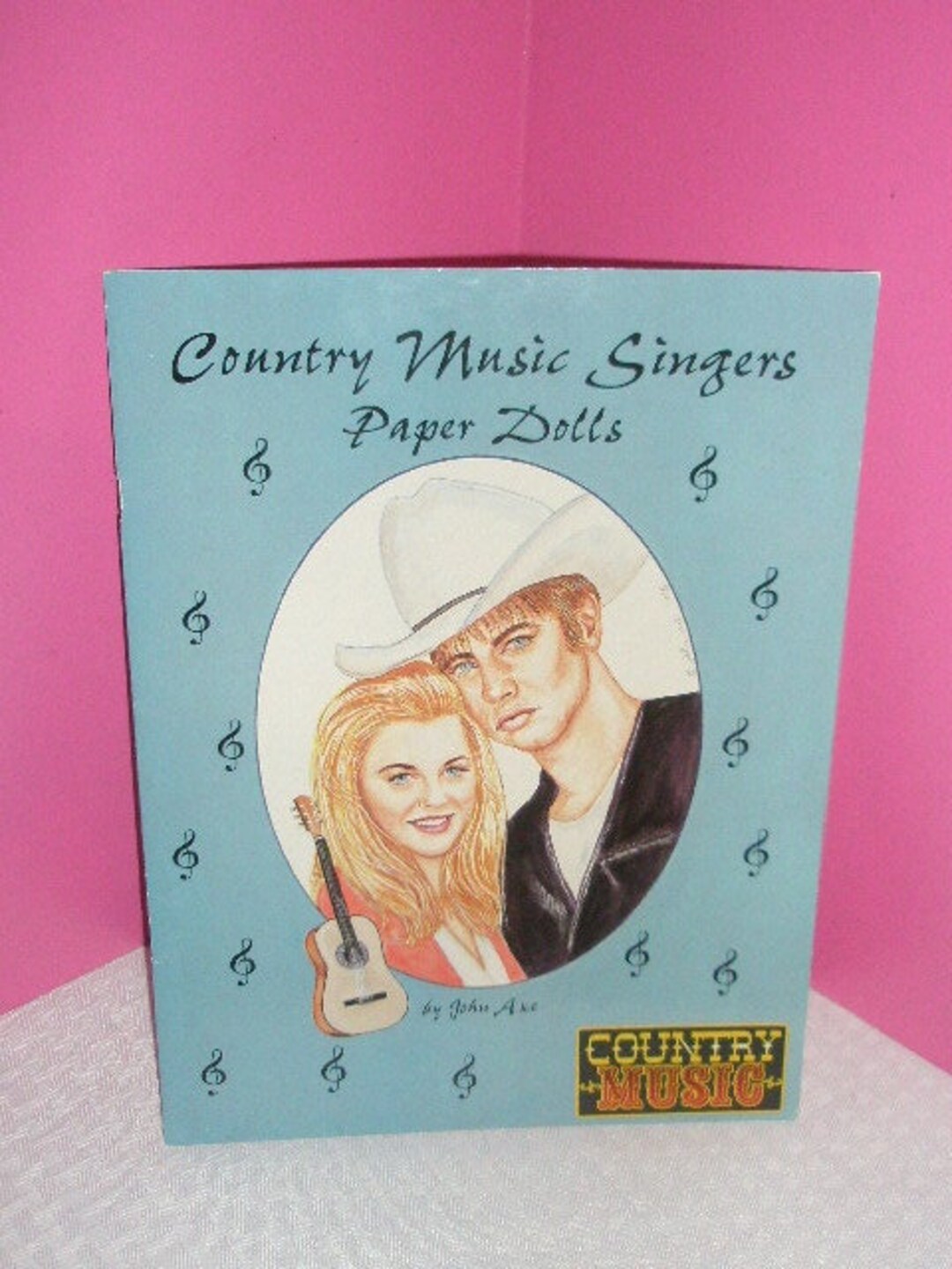 Vintage 1996 COUNTRY MUSIC SINGERS Paper Dolls With Country Stage ...