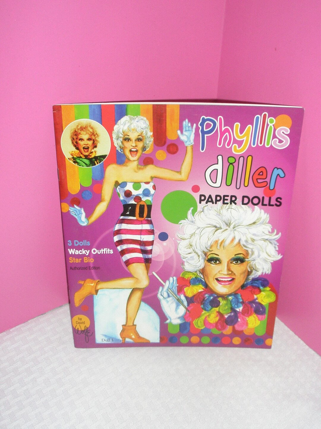 2009 PHYLLIS DILLER Paper Doll Book by David Wolfe / Comedian, Actress ...