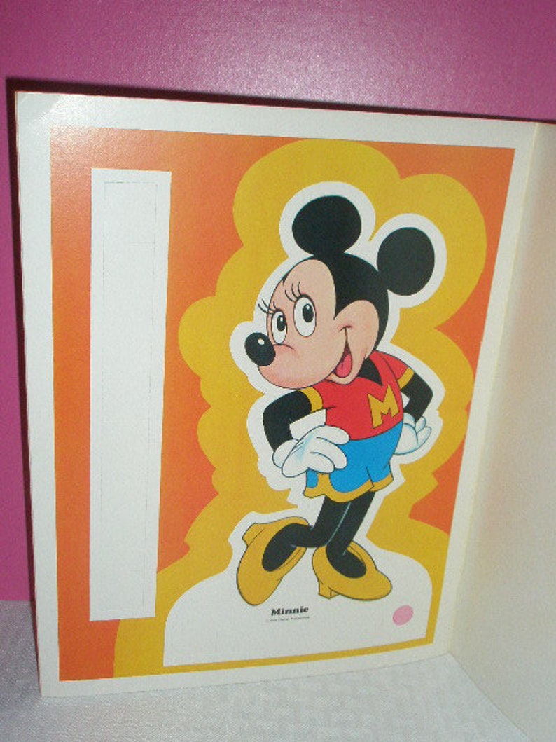 Vintage 1983 Disney’s MICKEY & MINNIE Paper Doll Book / Pre-cut ...
