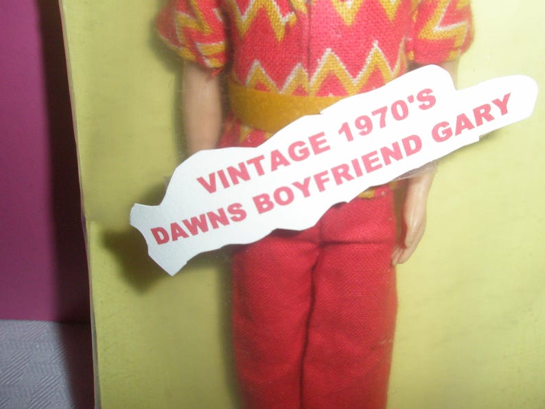 Vintage 1970 Topper Toys Dawn Dolls Boyfriend GARY in Original Shirt ...