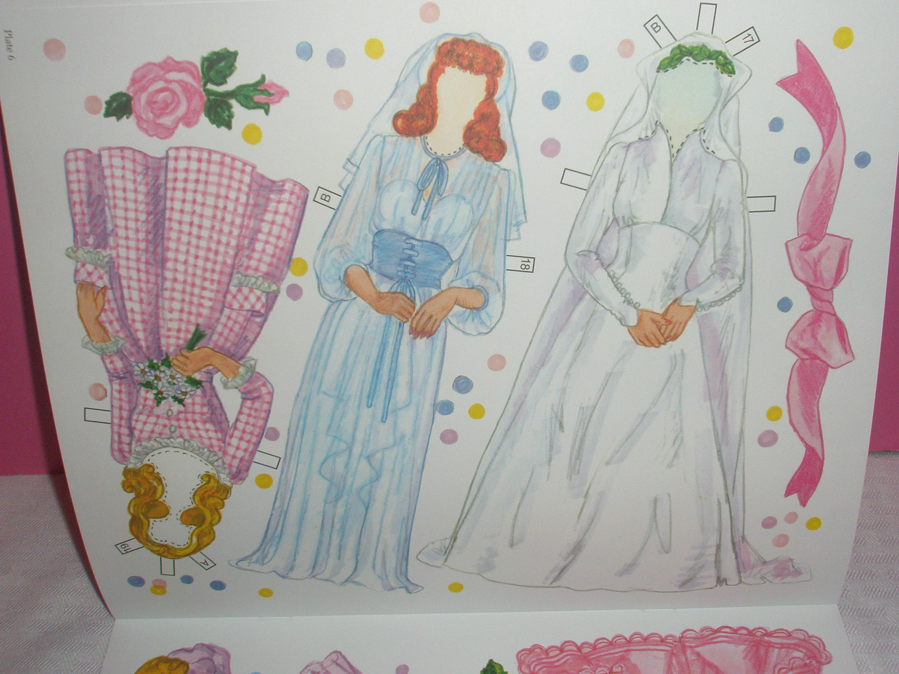 2017 HOLLYWOOD Gets MARRIED Paper Doll Book by David Wolfe / 4 Paper ...
