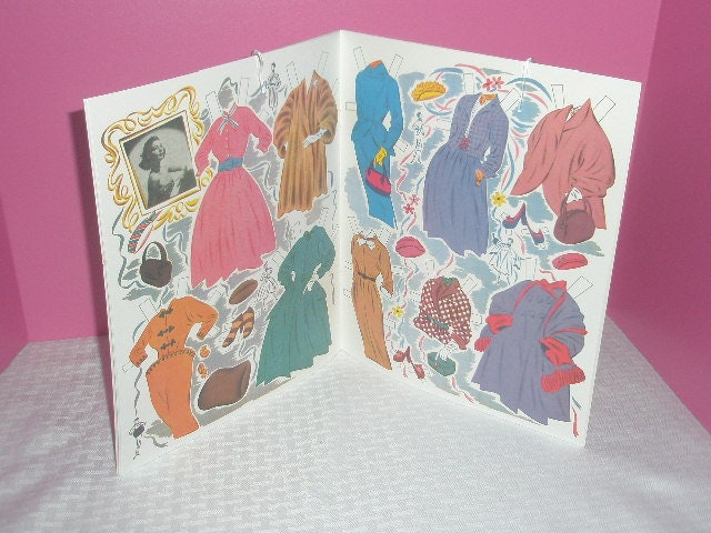 2008 AVA GARDNER Cut-out Dolls Paper Doll Book / Reproduction Print of ...
