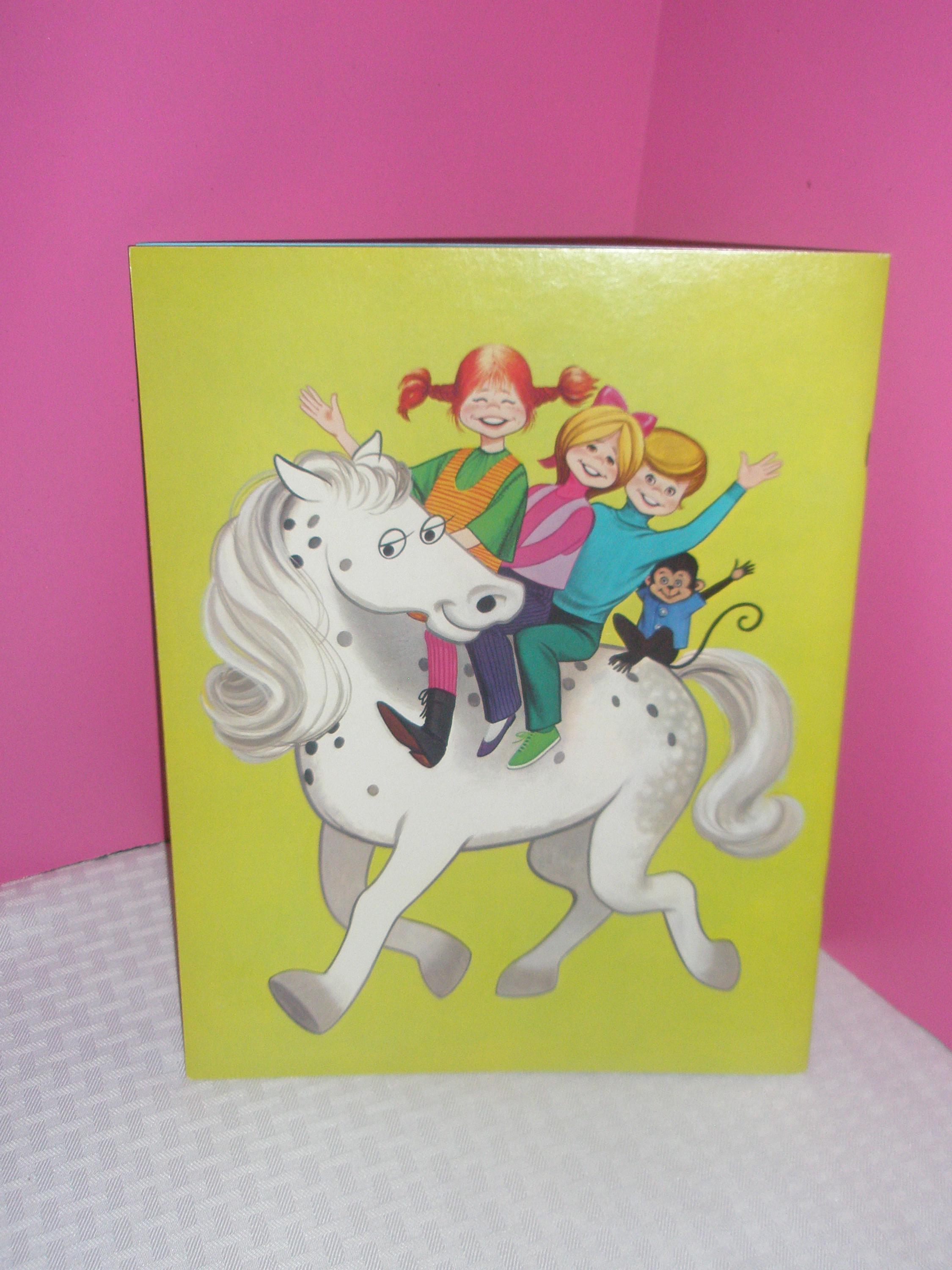 Vintage 1974 PIPPI LONGSTOCKING With Annika and Tommy Paper Dolls / A ...