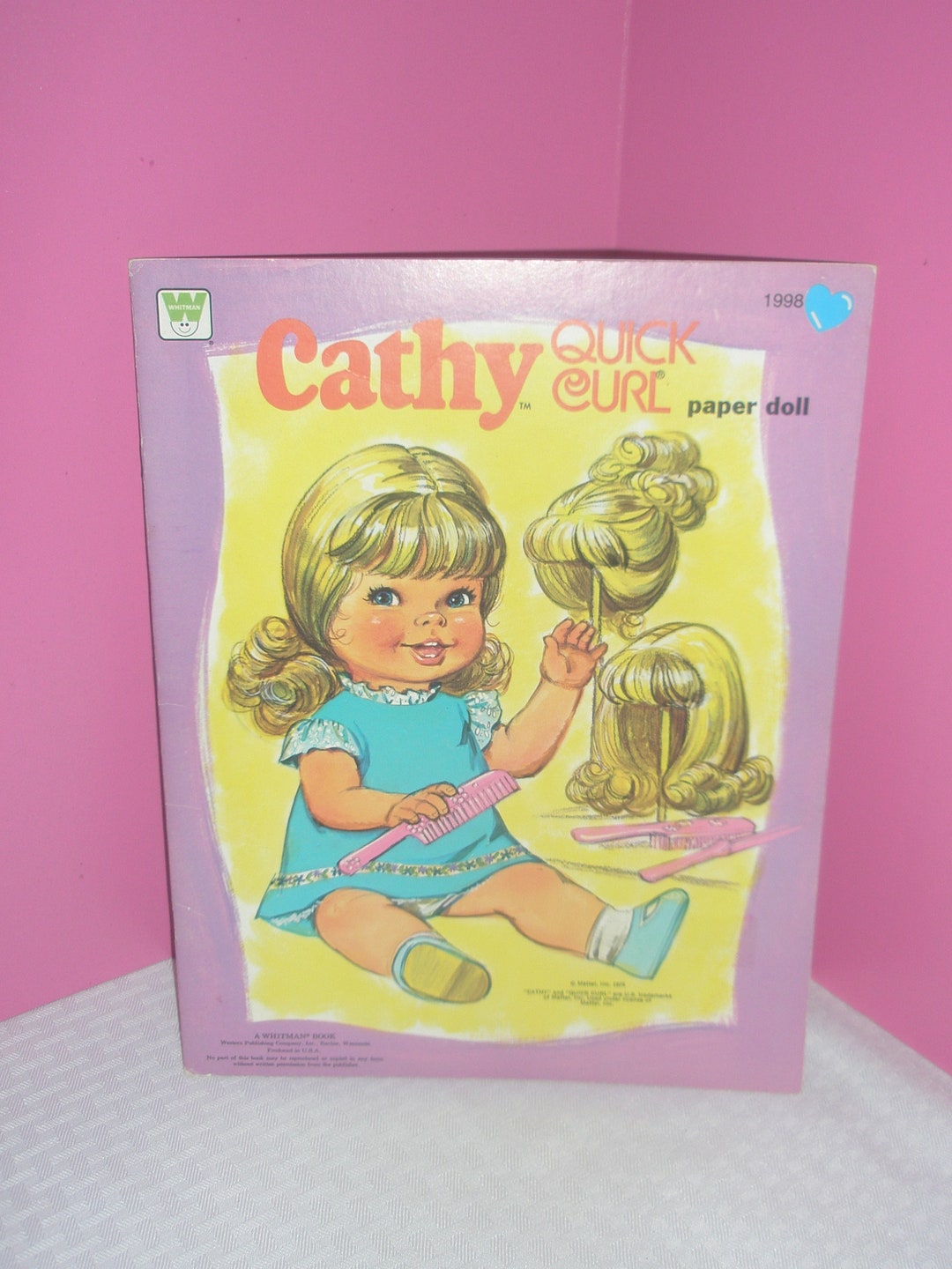Vintage 1975 CATHY QUICK CURL Paper Doll Book, With Her Fashion Wigs - Etsy