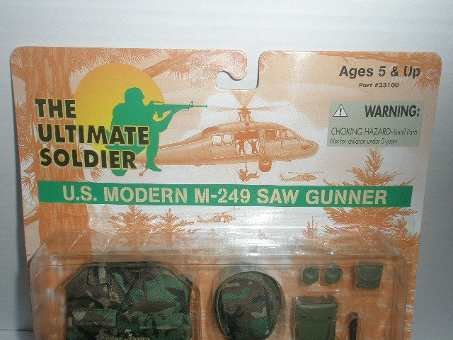 Vintage 1998 the Ultimate Soldier U.S. MODERN M-249 SAW GUNNER Uniform ...