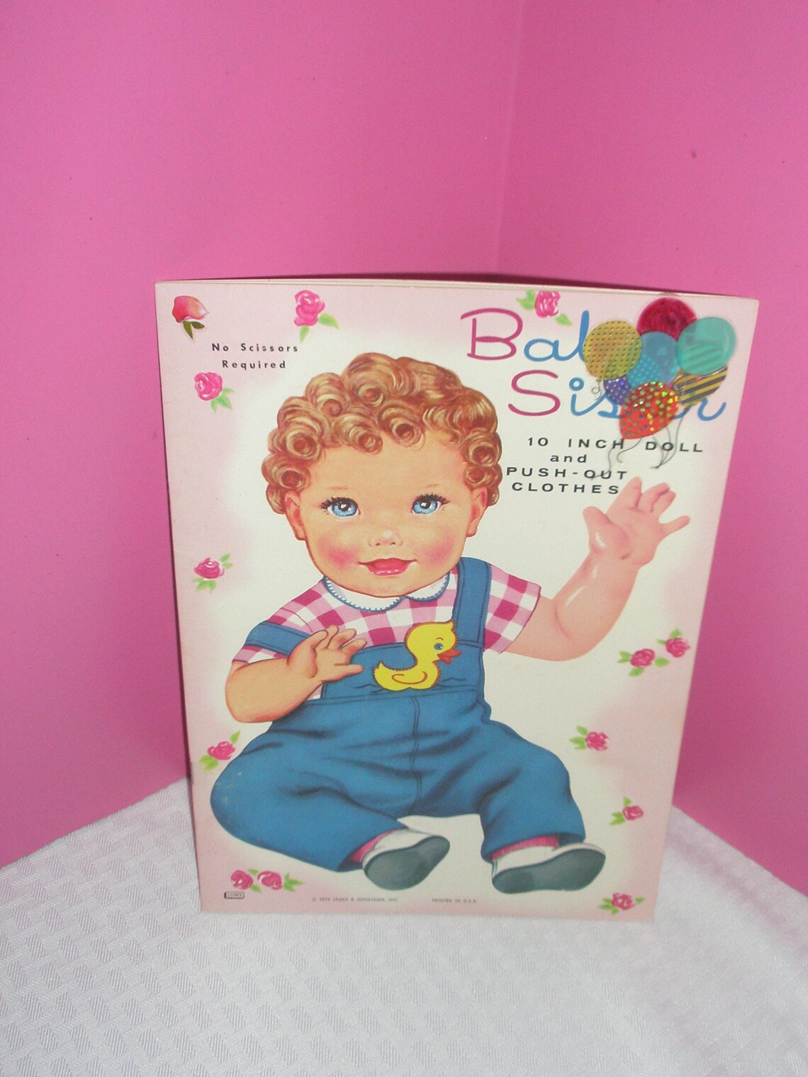 Vintage 1974 BABY SISTER a 10 Inch Doll Paper Doll Book to Dress and ...