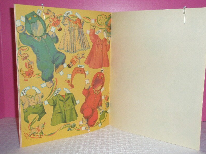 Vintage 1997 BABY LAND Paper Doll Book / Reproduction of the 1955 Baby ...