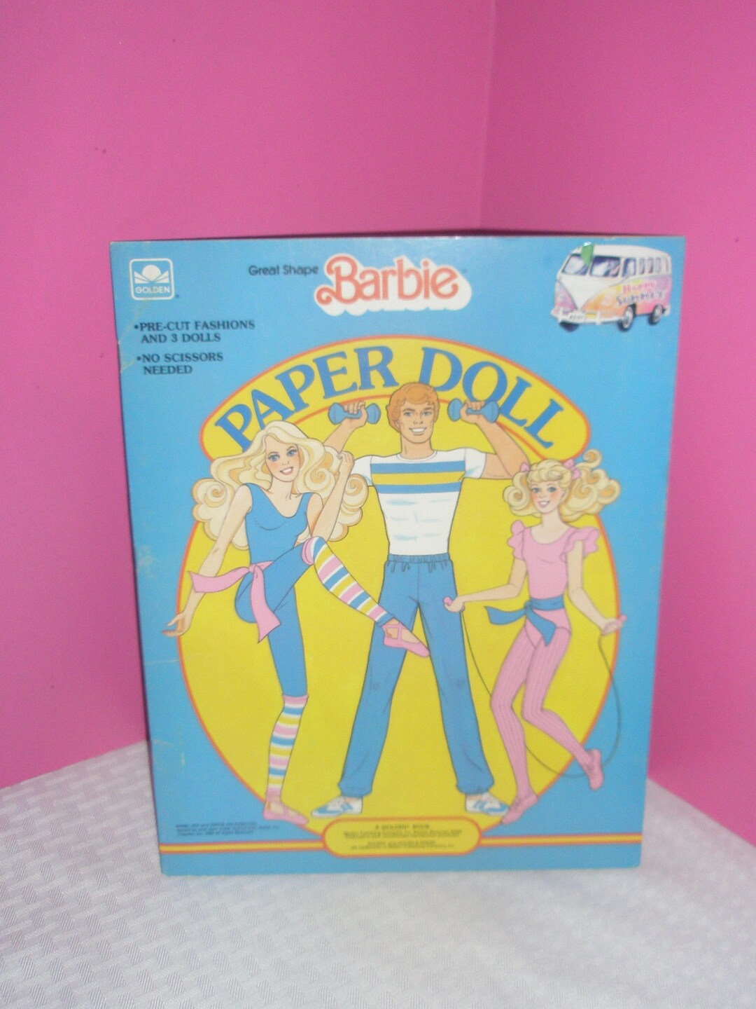 Vintage 1985 GREAT SHAPE BARBIE Paper Doll Book / Featuring Barbie, Ken ...