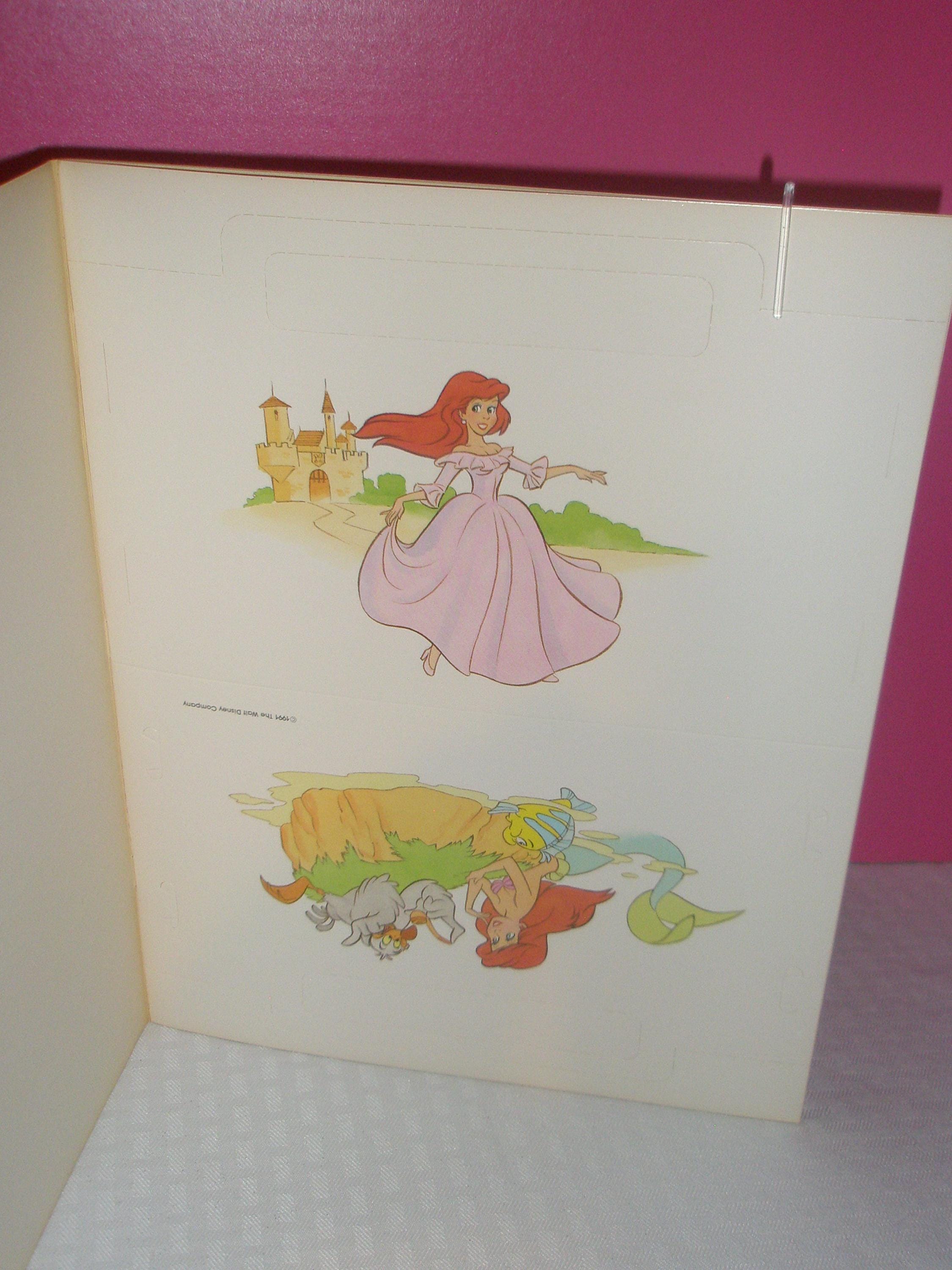 1991 Disney’s THE LITTLE MERMAID Paper Dolls Ariel, Eric, Sebastian ...