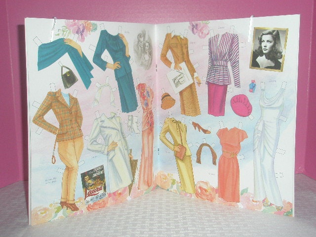 2016 GENE TIERNEY Paper Doll Book by Illustrator of the Stars Marilyn ...