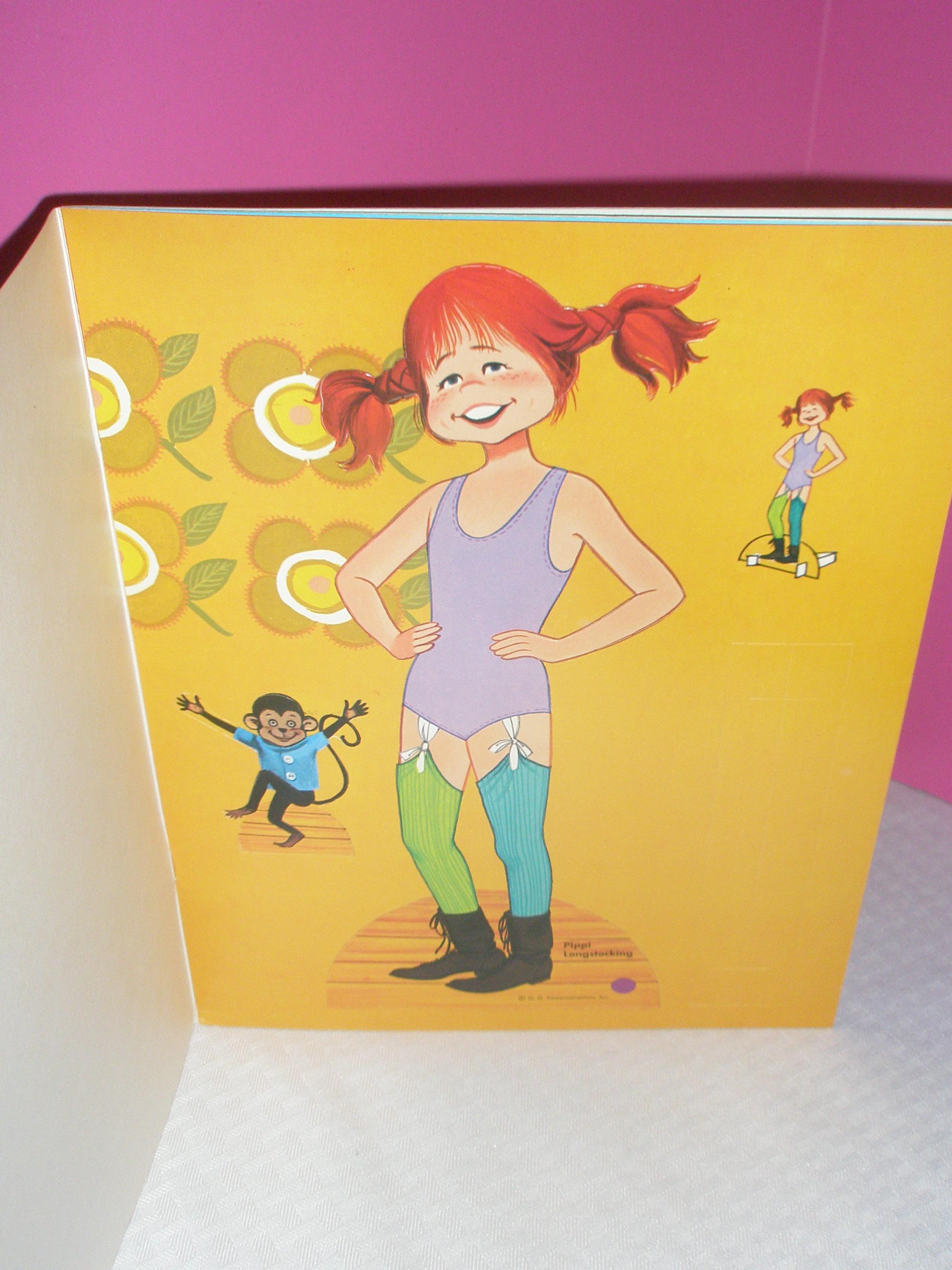 Vintage 1974 PIPPI LONGSTOCKING With Annika and Tommy Paper Dolls / A ...