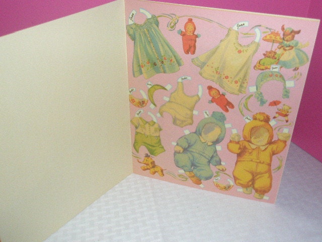 Vintage 1997 BABY LAND Paper Doll Book / Reproduction of the 1955 Baby ...