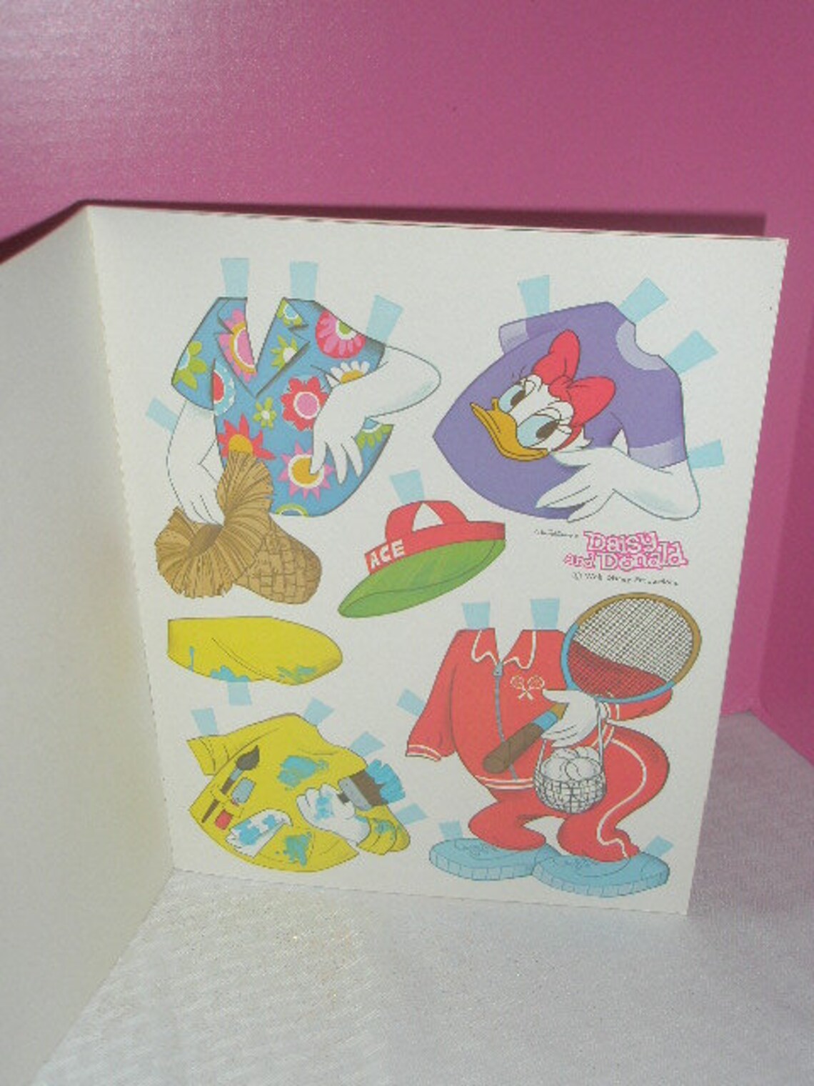 Vintage 1978 DAISY and DONALD DUCK Paper Dolls Cute Pre-cut Fashion ...