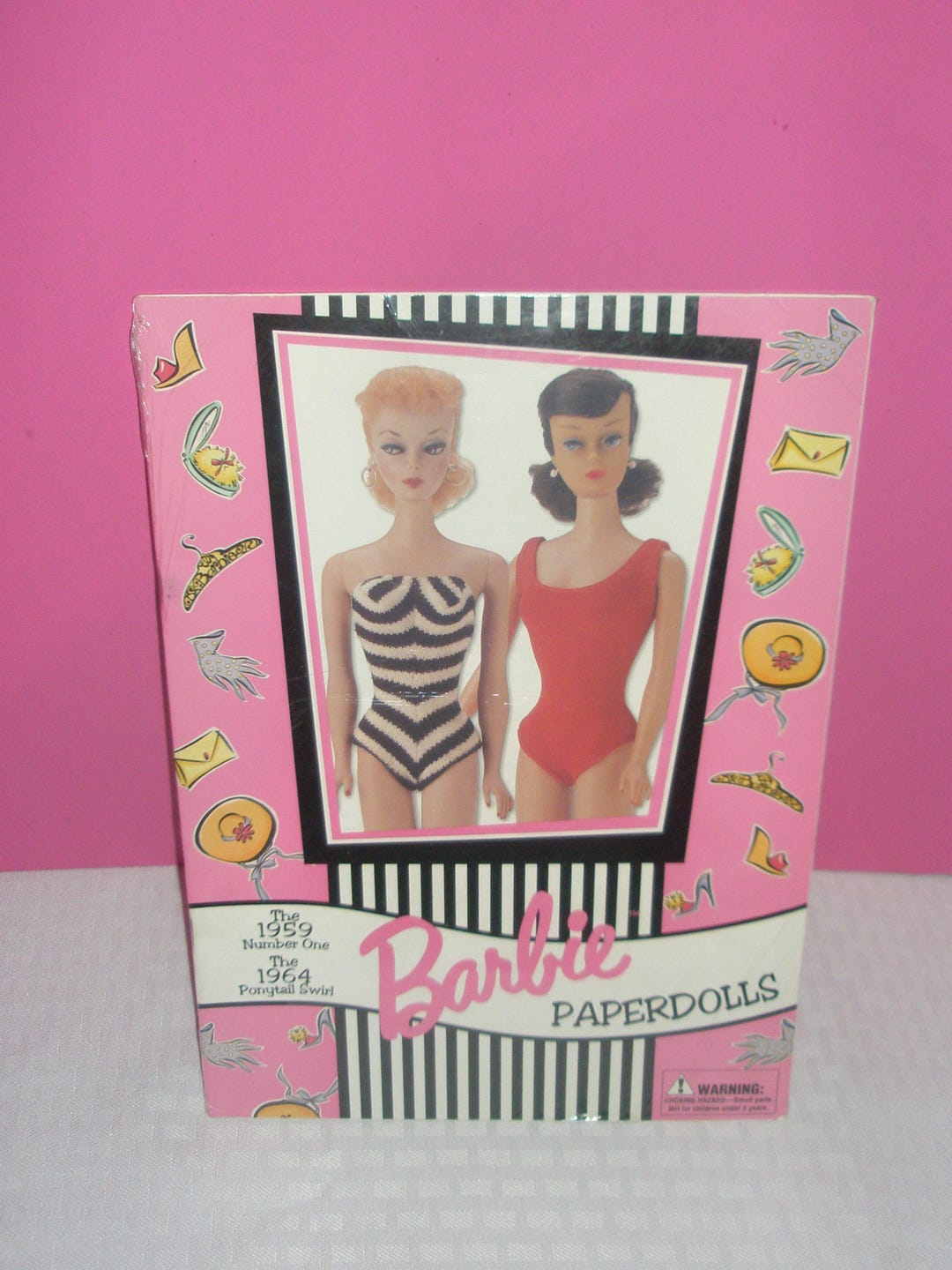Vintage 1997 Barbie Paper Dolls / the 1959 Number One Barbie / the 1964 ...